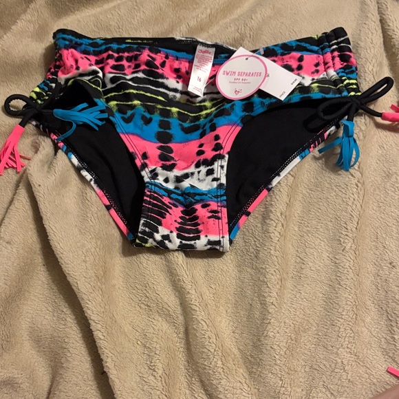 Justice | Swim | Justice Neon Tiedye Bikini Bottoms | Poshmark